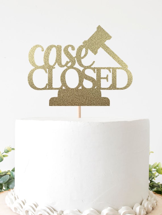 Case Closed Cake Topper for Law School Graduate Congrats - Etsy