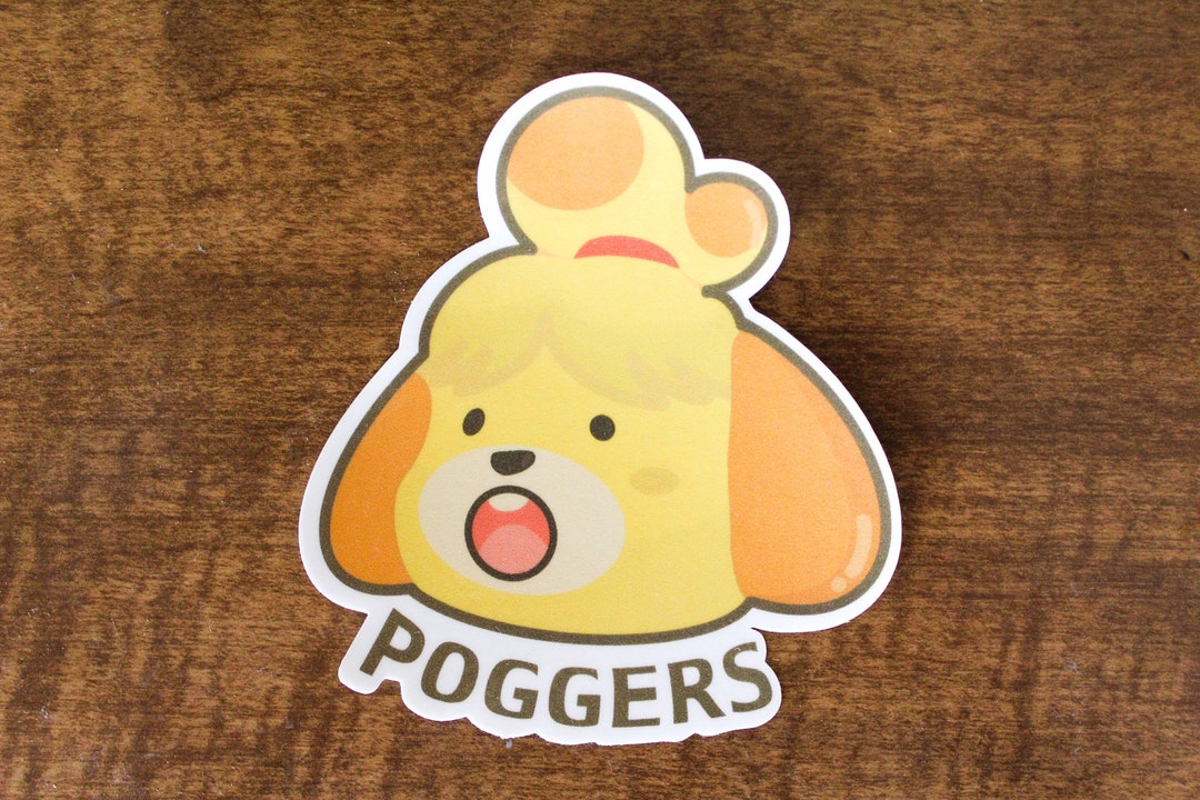 Animal Crossing Isabel Poggers Sticker: Cute Stickers, Kawaii Stickers ...