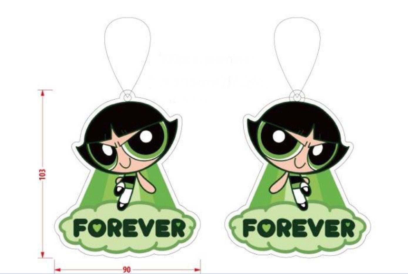 Powerpuff Girls Air Freshener: Pink Car Accessory, Kawaii Car Accessory ...