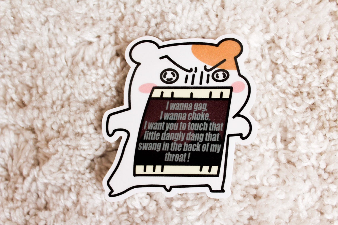 Cute Aggressive Ebichu WAP by Cardib Sticker: Hamtaro Kawaii | Etsy