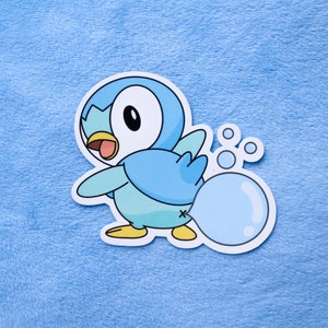 Piplup Bubbles Stickers: Cute Stickers, Kawaii Stickers, Anime Stickers ...