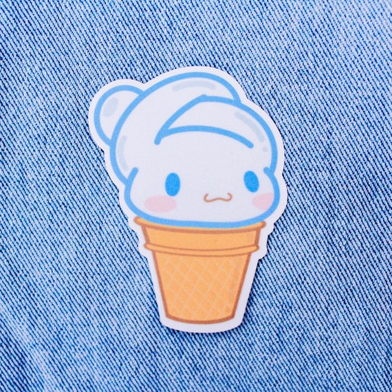 Cinnamon Roll Ice Cream Sticker: Snrio Cute Sticker Kawaii | Etsy