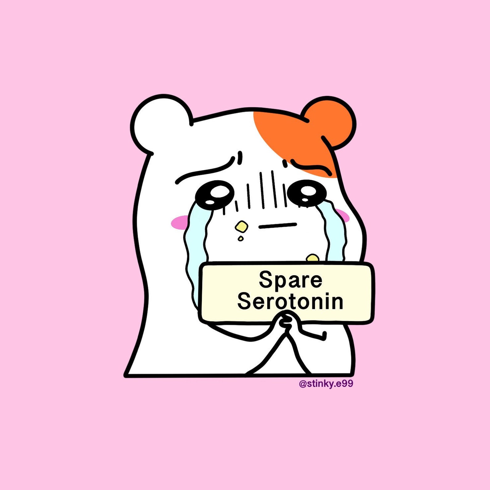 Ebichu Spare Serotonin Sticker: Cute Stickers, Kawaii Stickers ...