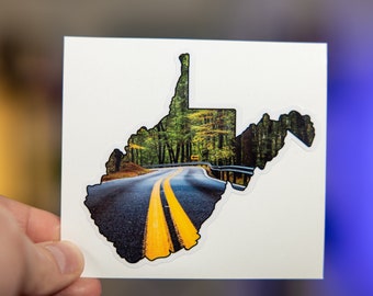 West Virginia Sticker - Vinyl Sticker - Vinyl WV Sticker - WV Almost ...