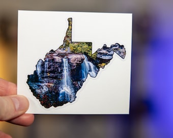 West Virginia Sticker - Vinyl Sticker - Vinyl WV Sticker - WV Almost ...