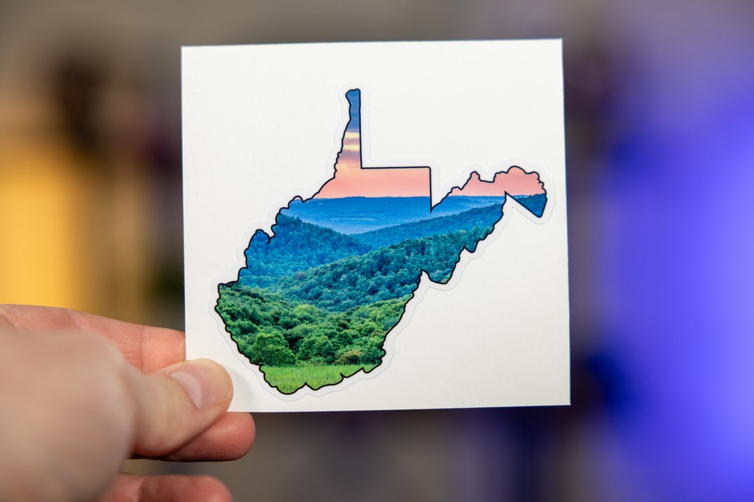 West Virginia Sticker - Vinyl Sticker - Vinyl WV Sticker - WV Almost ...