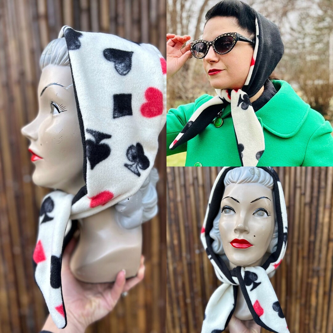 Play Your Cards Right Fleece Bonnet Style Hat - Etsy