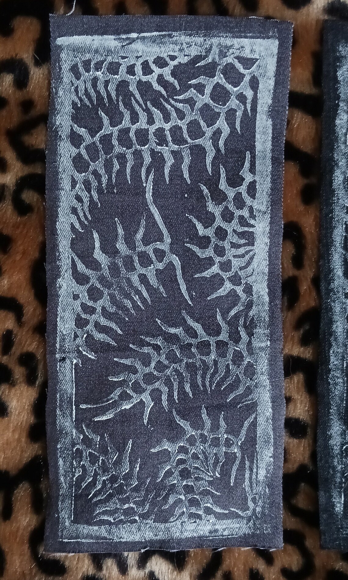 Sew-on Printed Linocut Artwork Punk Patches - Etsy