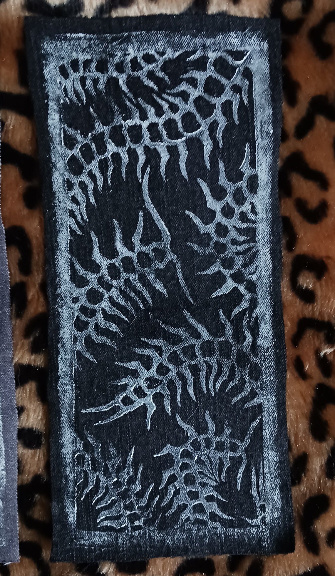 Sew-on Printed Linocut Artwork Punk Patches - Etsy