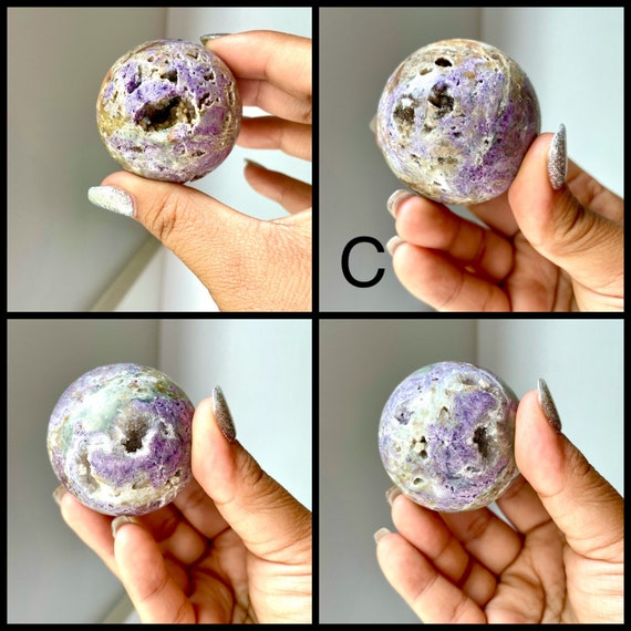 Home & Living Rocks & Geodes DRUZY Sphalerite Sphere SPARKLY Crystal ...