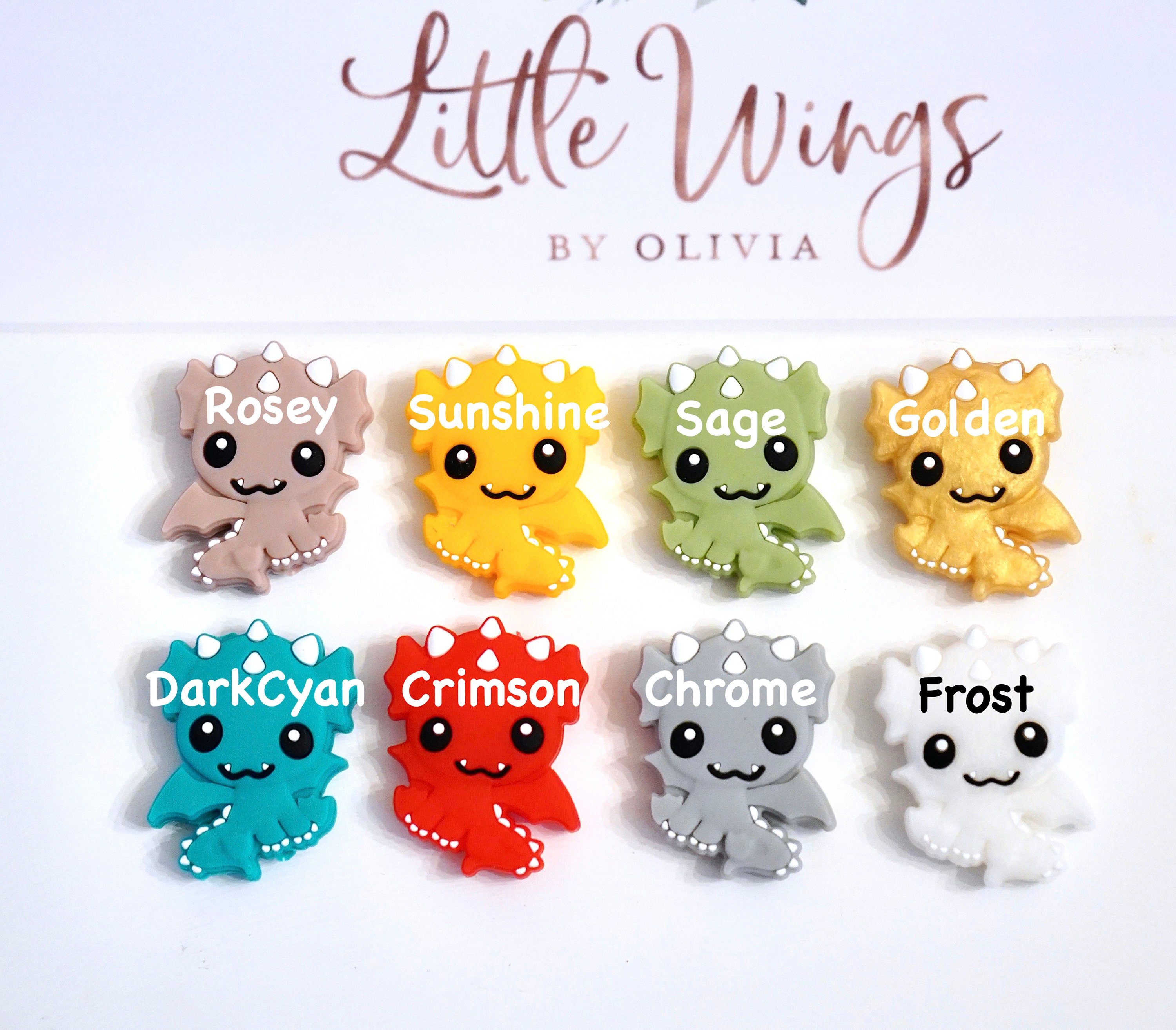 Baby Dragons Silicone Focal Bead Dragon Beads G.O.T - Etsy