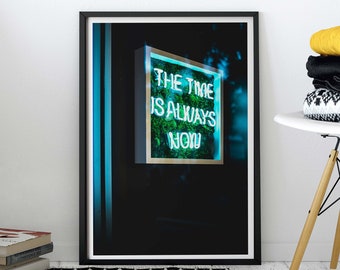 Time is Now Print - Etsy