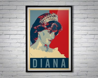 Princess Diana Wall Art | Etsy