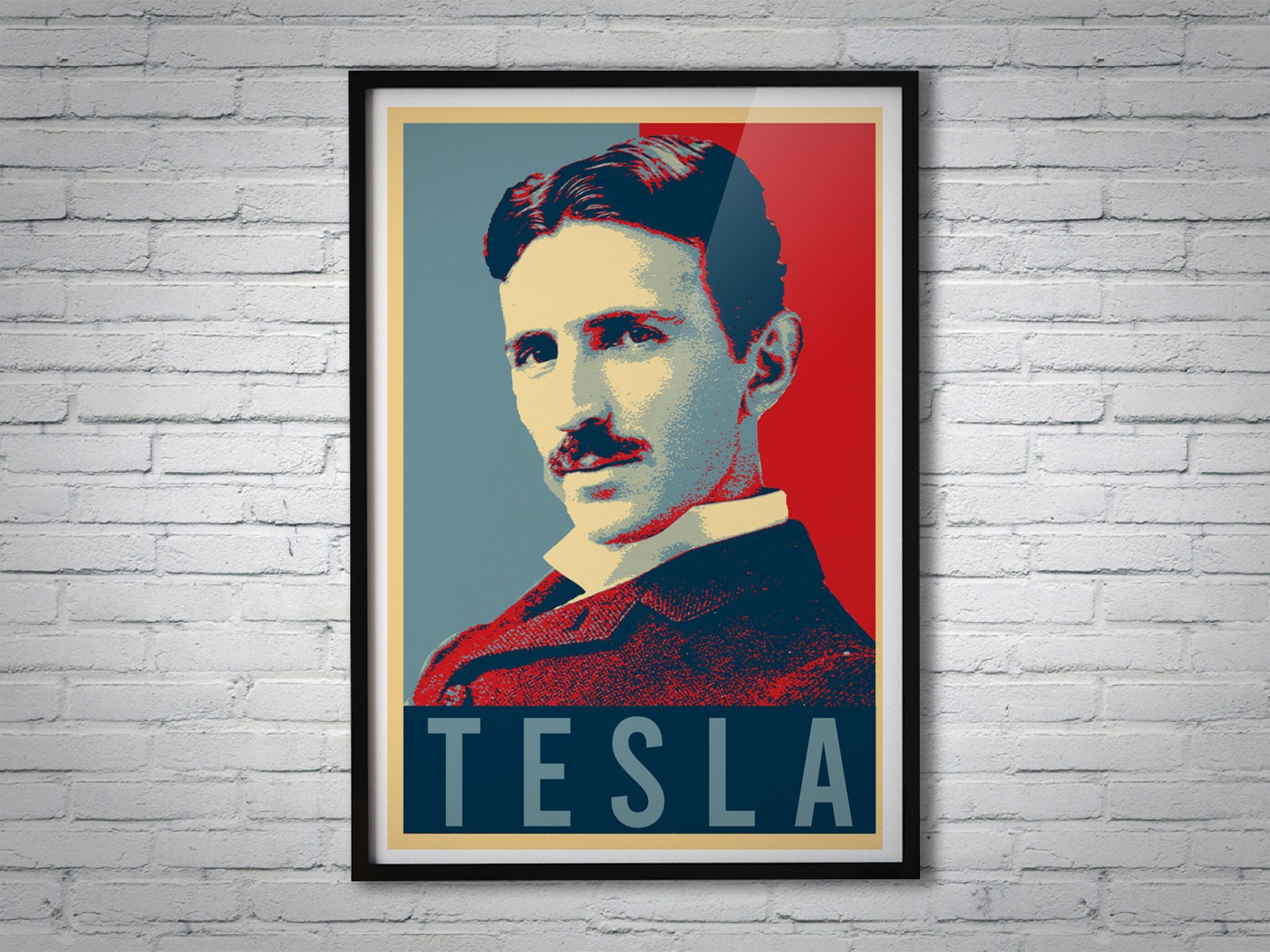 Visual Arts Famous People Print Nikola Tesla Art Nikola Tesla Nikola ...