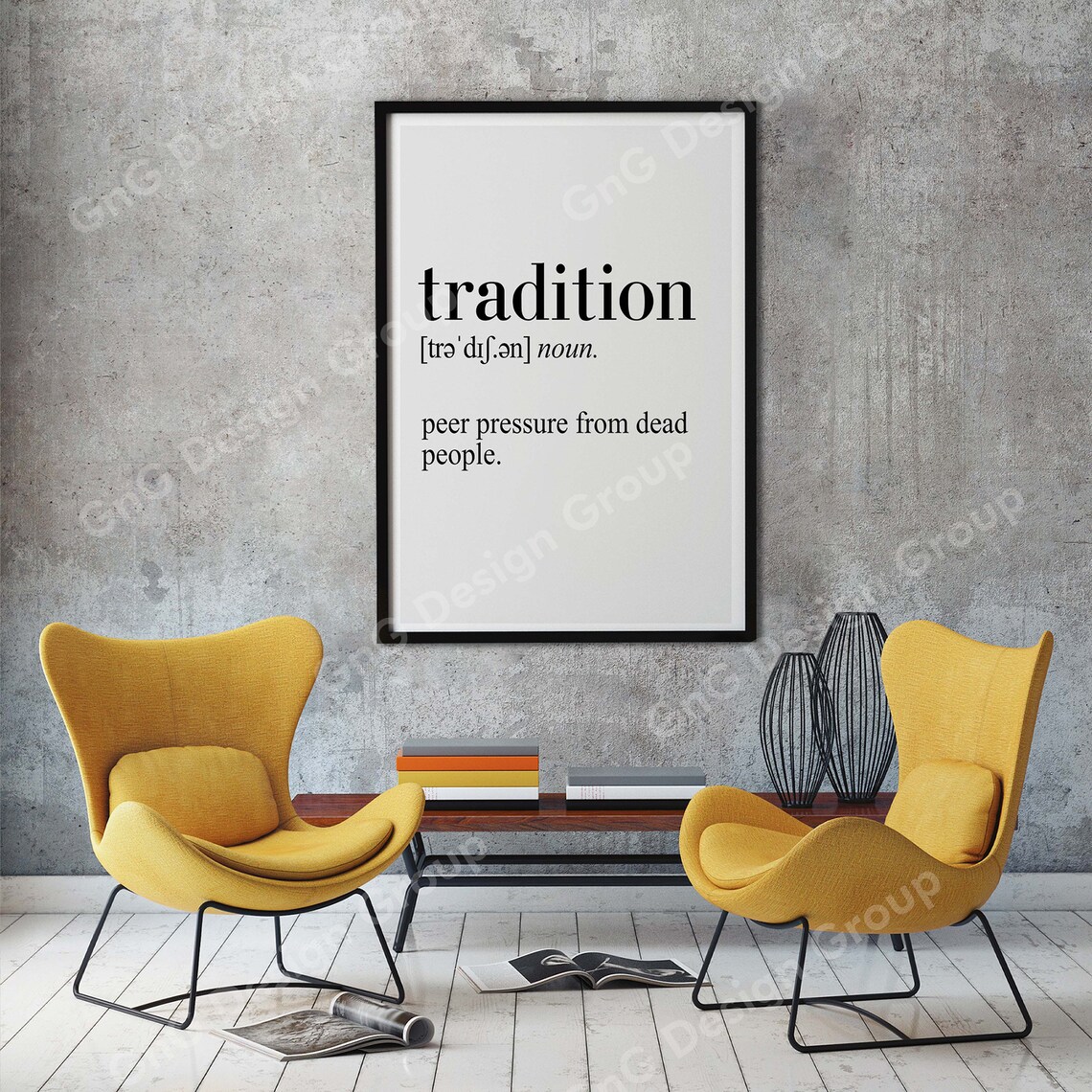 Tradition Definition Canvas Poster Dictionary Poster Poster | Etsy