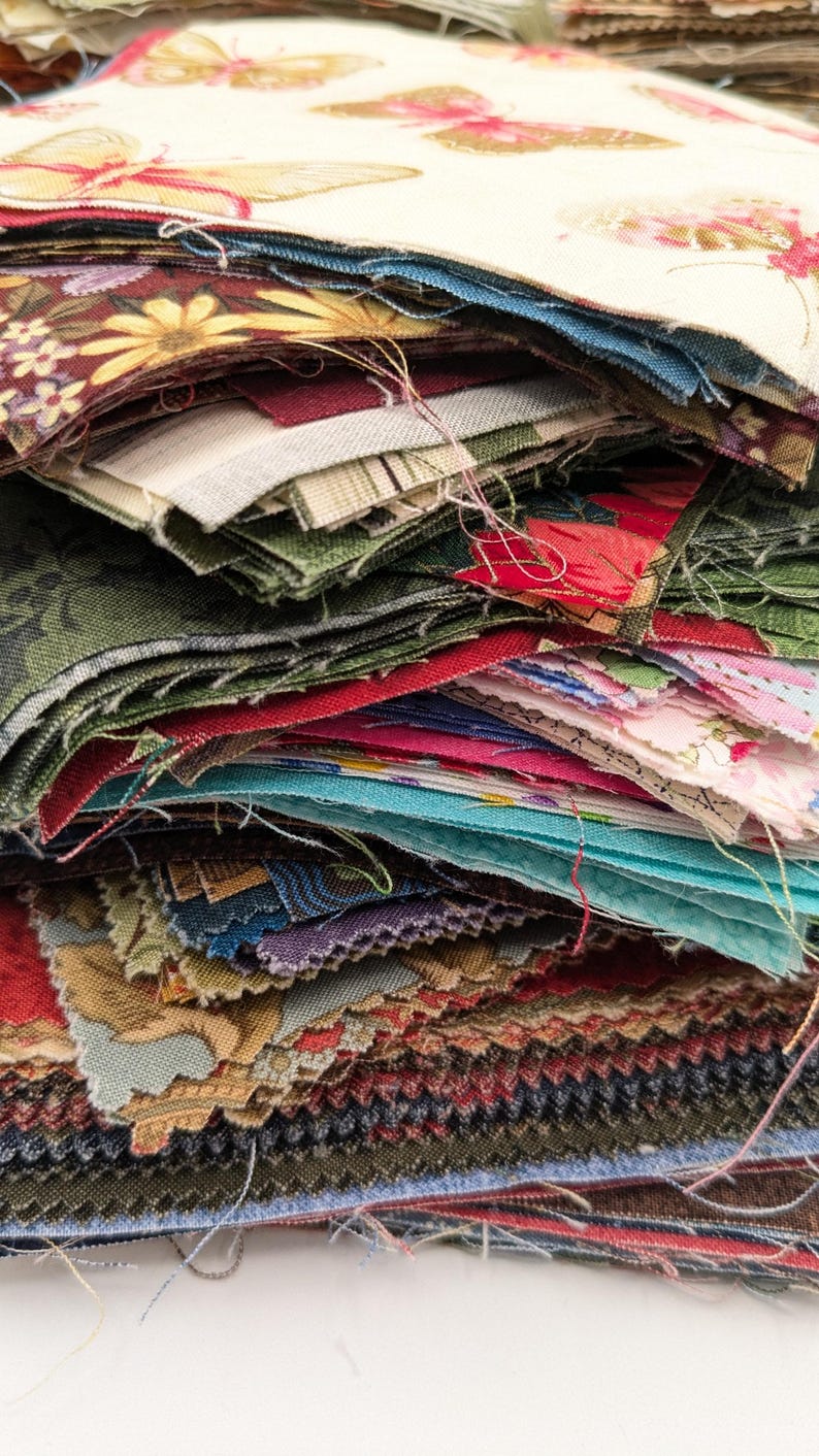 Huge Charm Square Bundle Destash 5" Squares Mixed Quilting Fabric ...