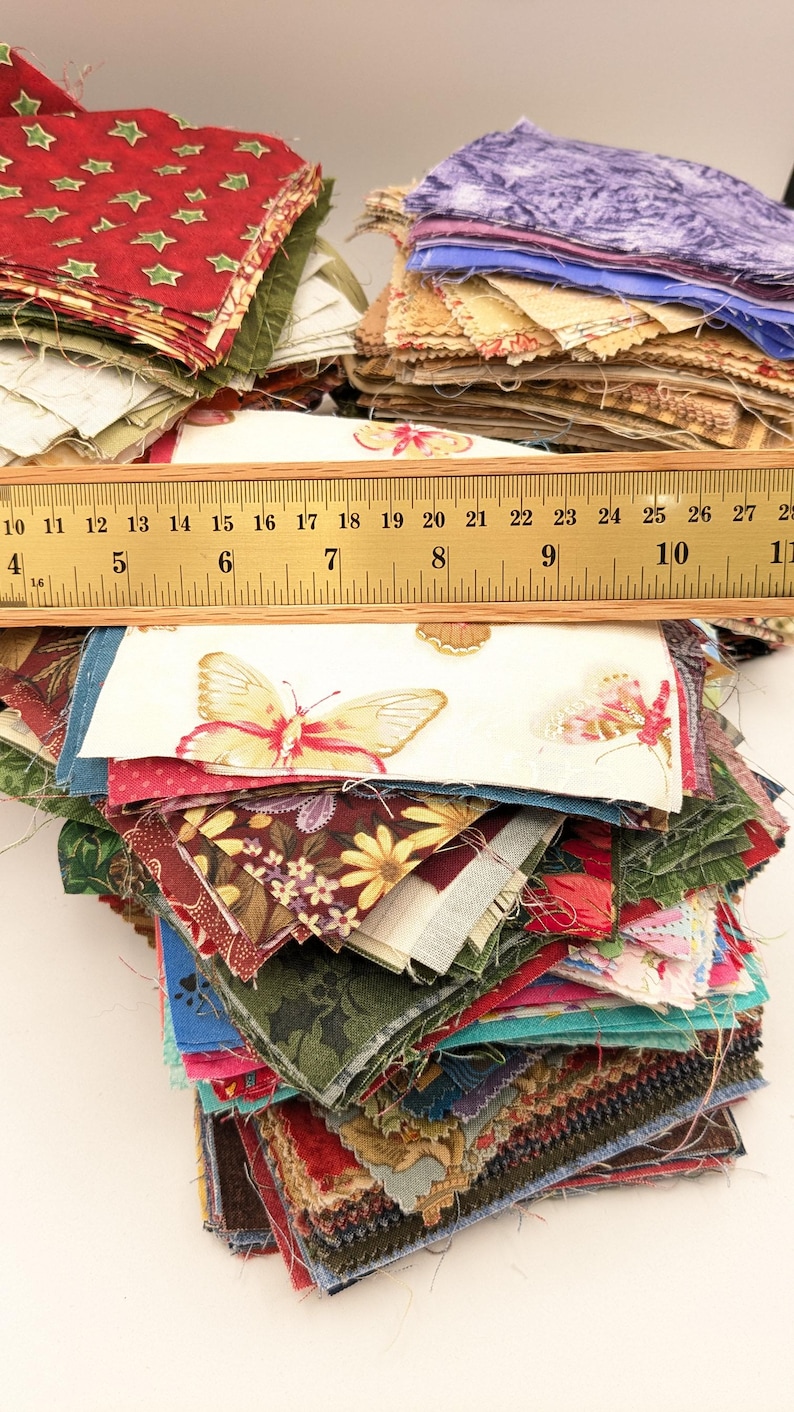 Huge Charm Square Bundle Destash 5" Squares Mixed Quilting Fabric ...