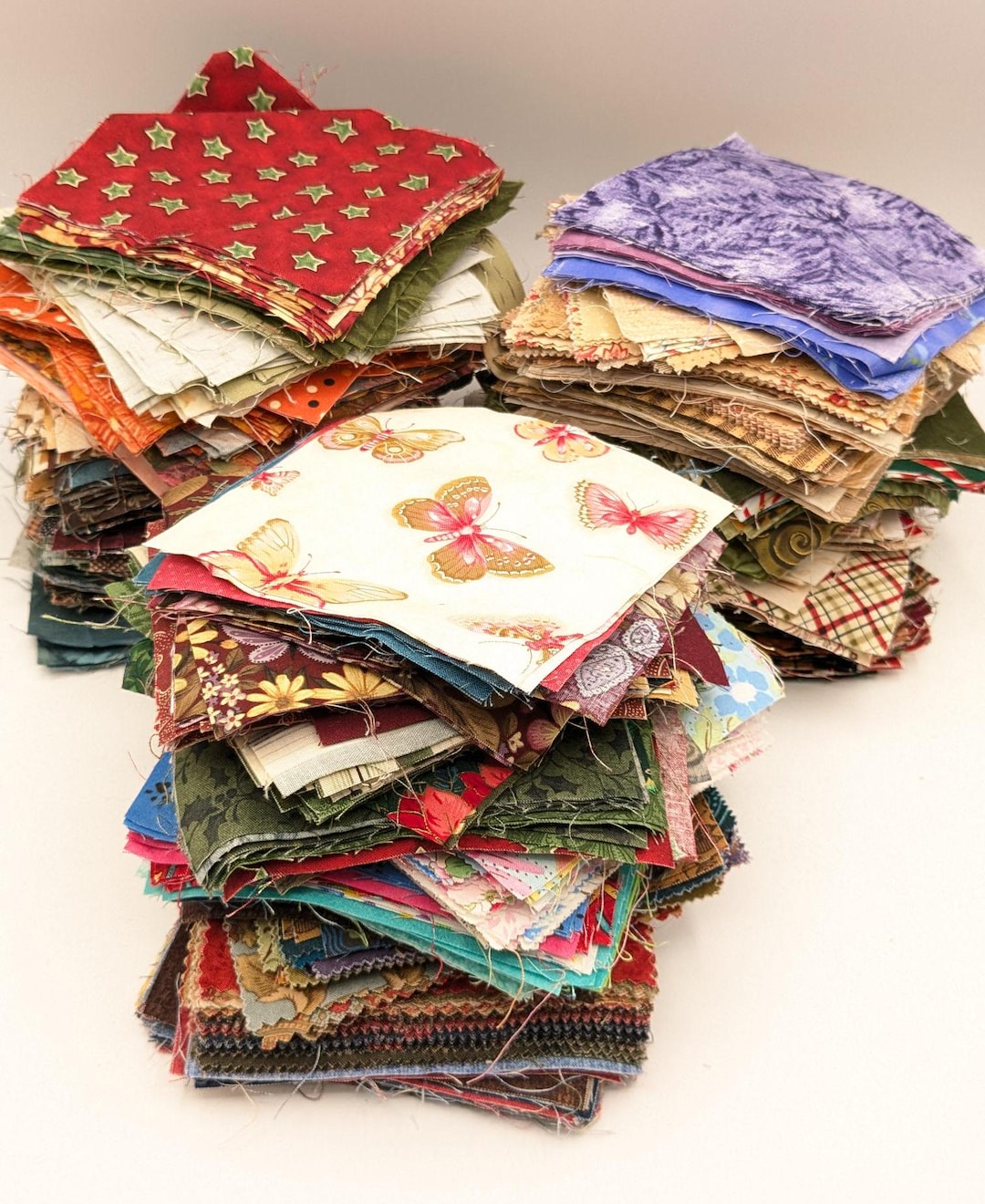 Huge Charm Square Bundle Destash 5" Squares Mixed Quilting Fabric ...