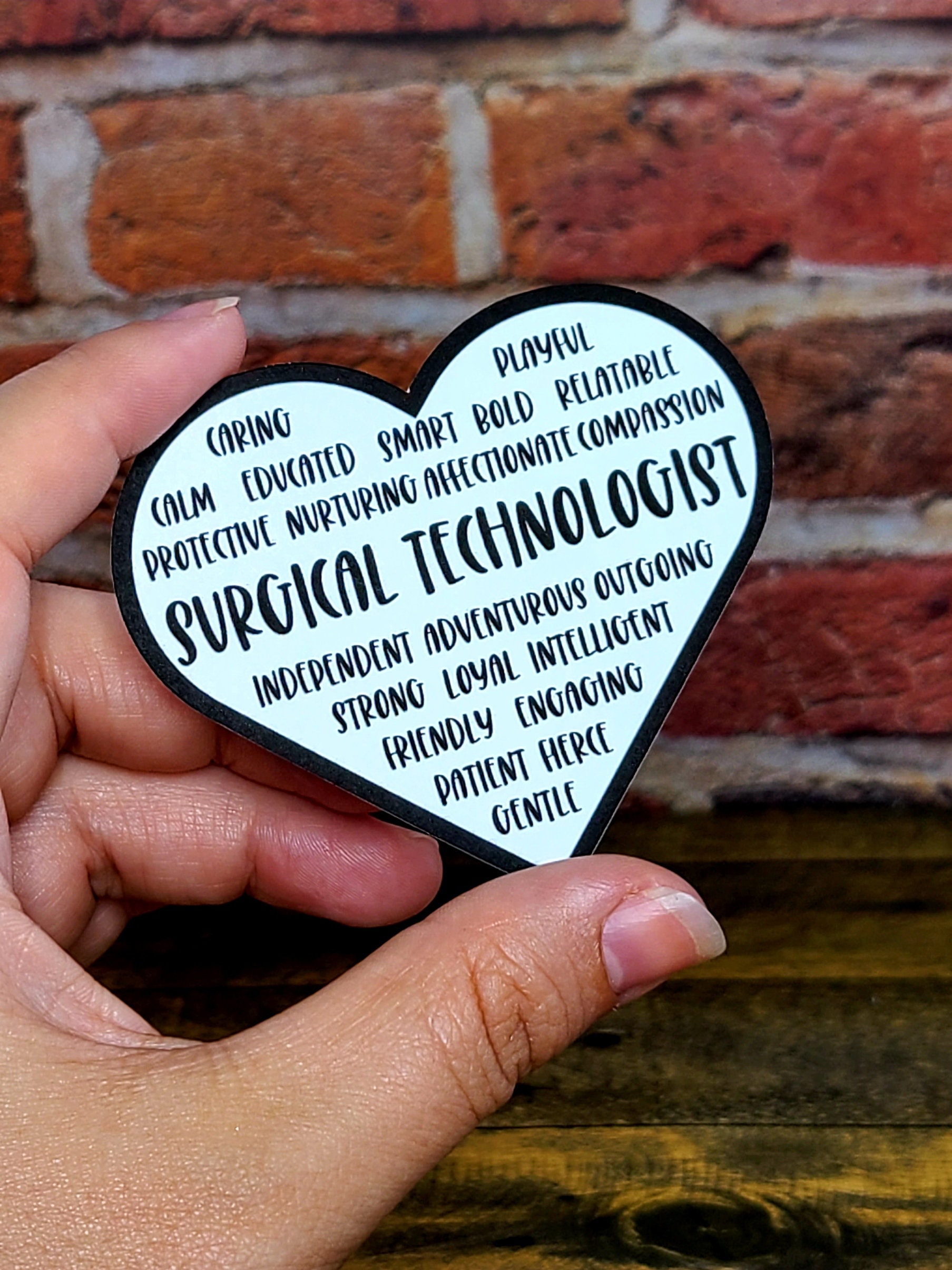 Surgical Technologist Heart Sticker/magnet - Etsy