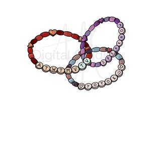 Eras Friendship Bracelets PNG & JPEG Digital Art - Etsy