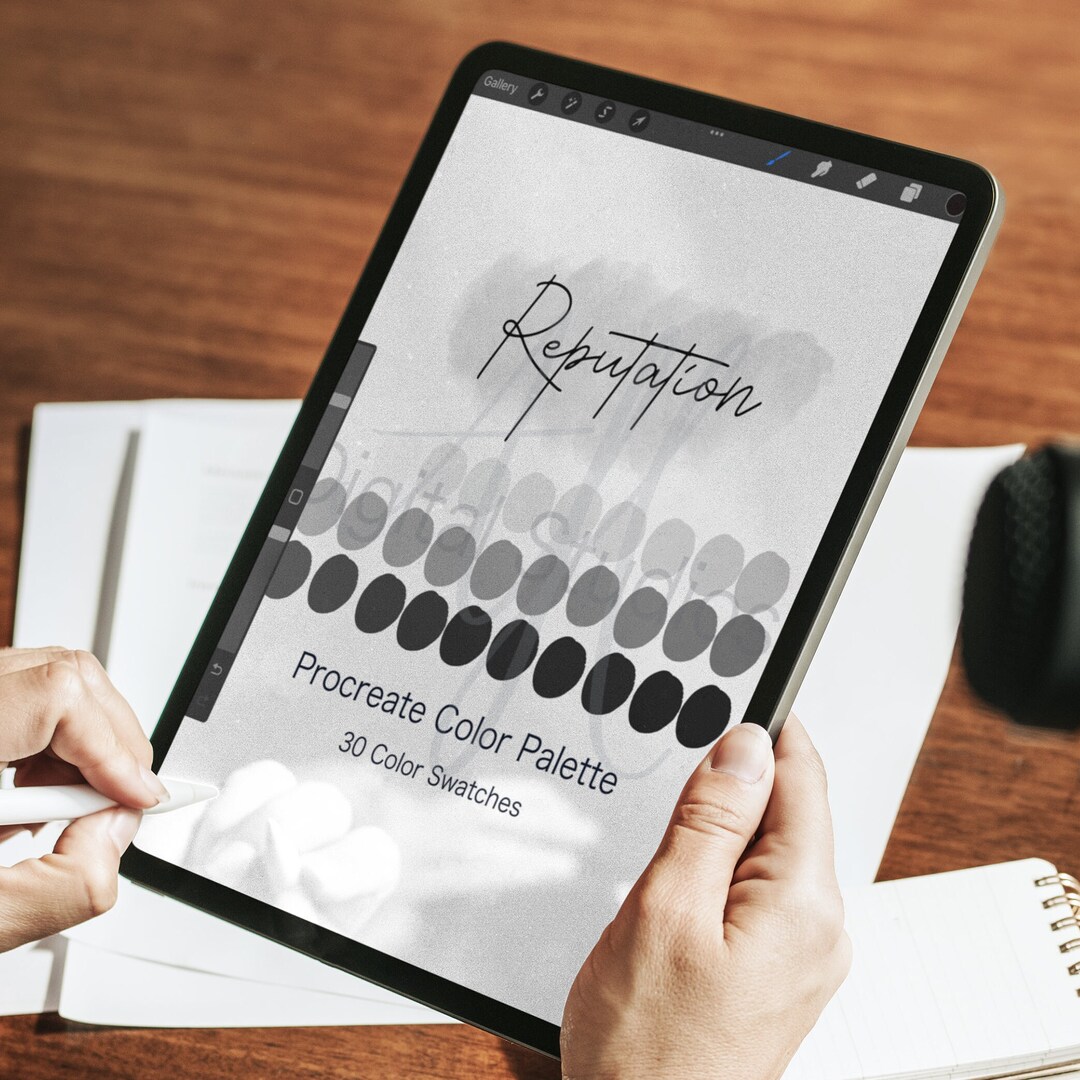 Reputation Procreate Color Palette, Inspired by Taylor Swift - Etsy