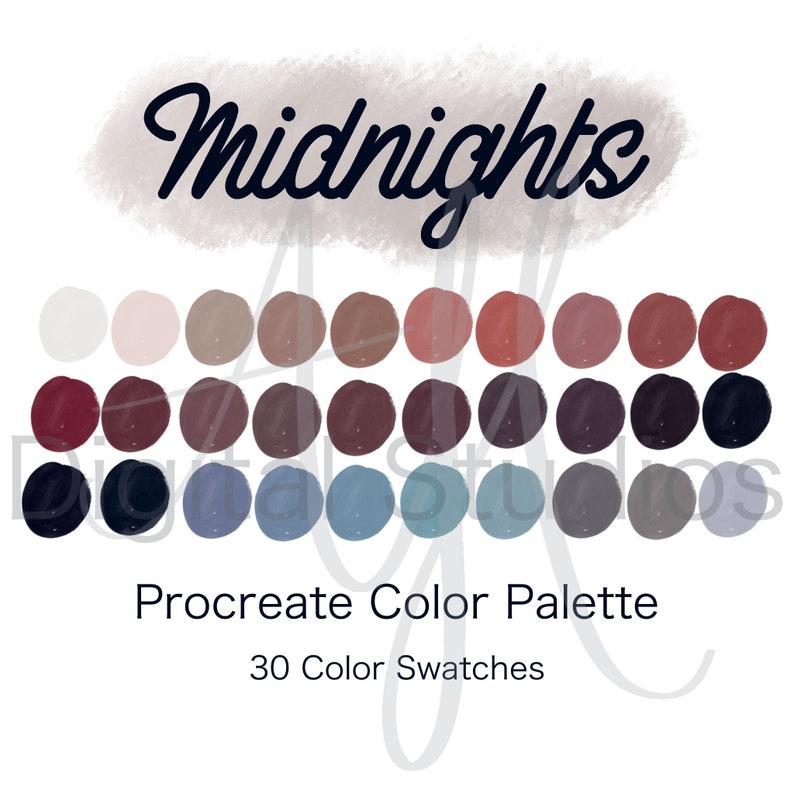 Midnights Procreate Color Palette, Taylor Swift Inspired - Etsy
