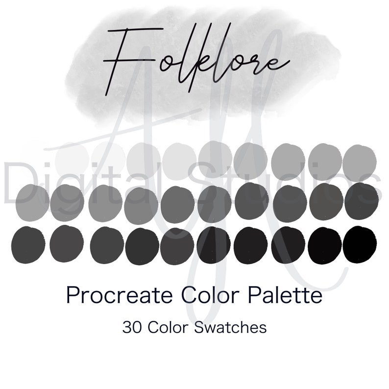 Folklore Procreate Color Palette Inspired by Taylor Swift - Etsy Australia