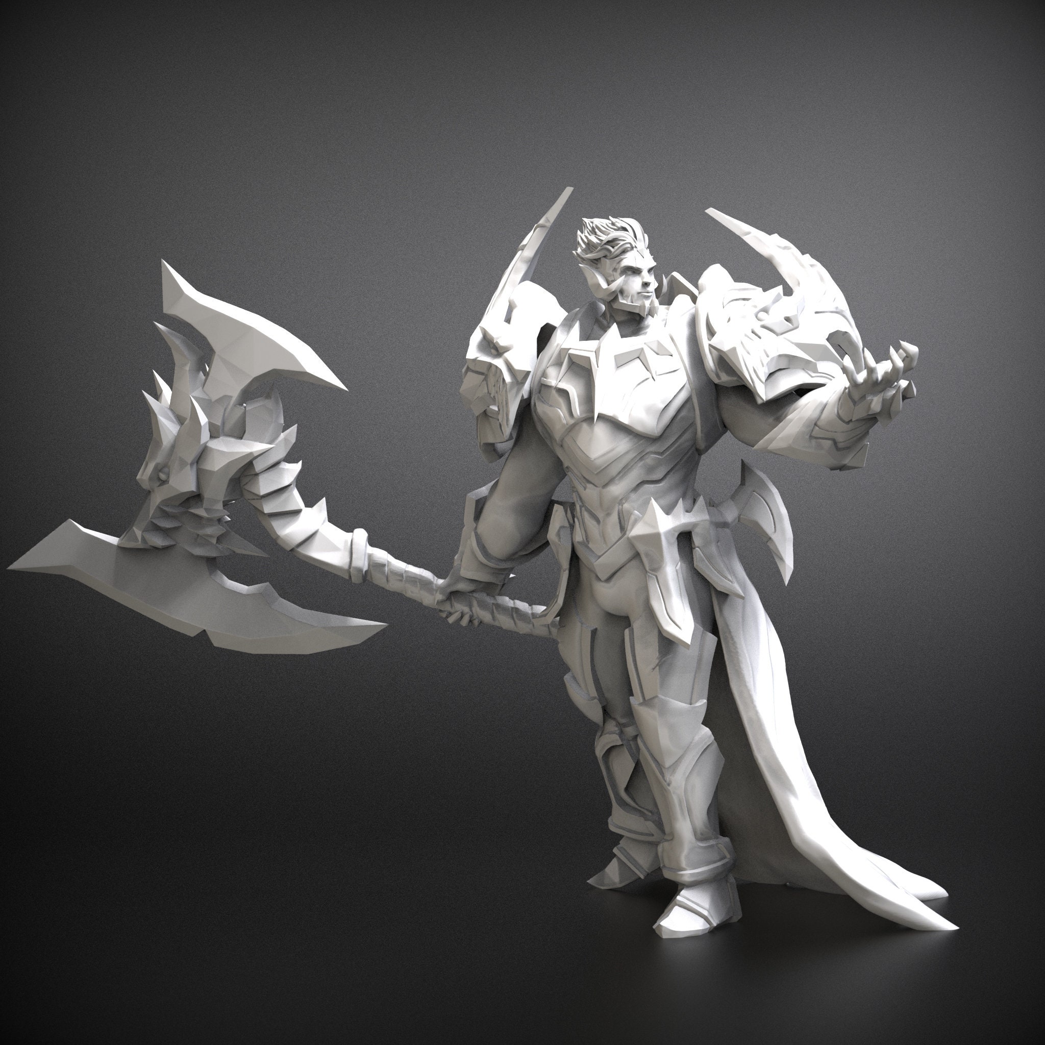 STL Darius God King 3D Print Model League of Legends 3D Print Model 3D ...