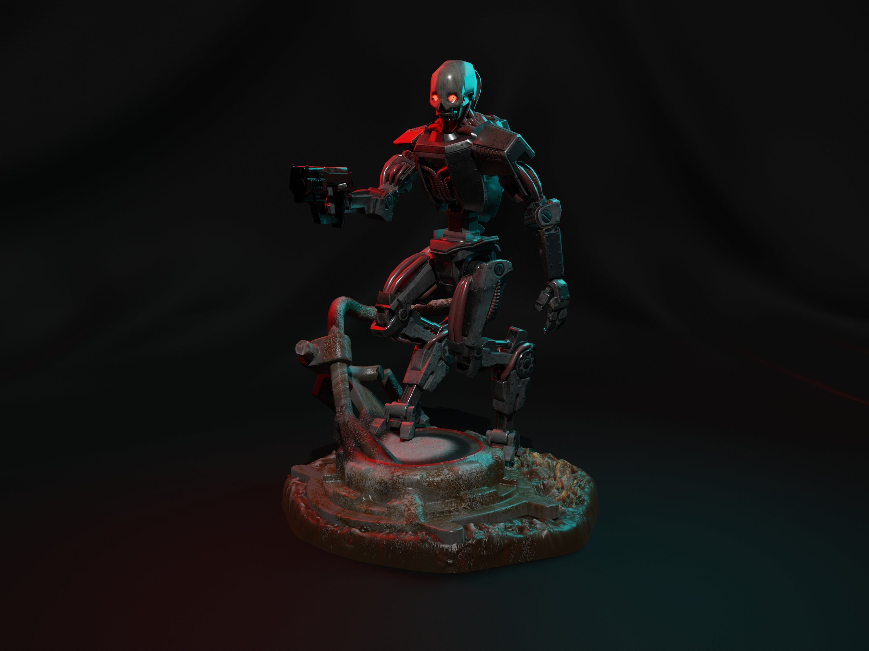 Helldivers 2 Statue Full 2 Heads Game Automaton 3D Printing Stl File - Etsy