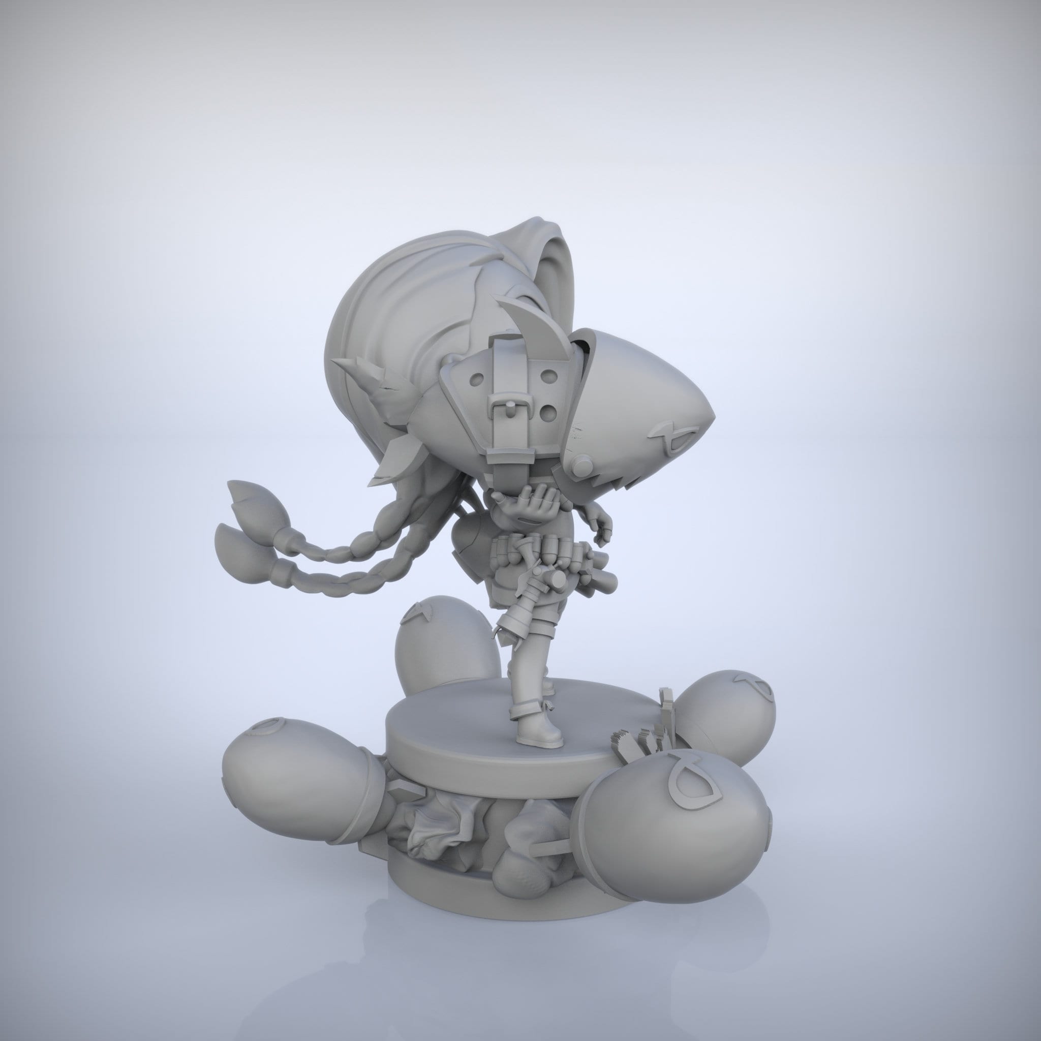 STL Jinx Chibi League of Legends 3D Model to Print 3D Printing Stl File ...