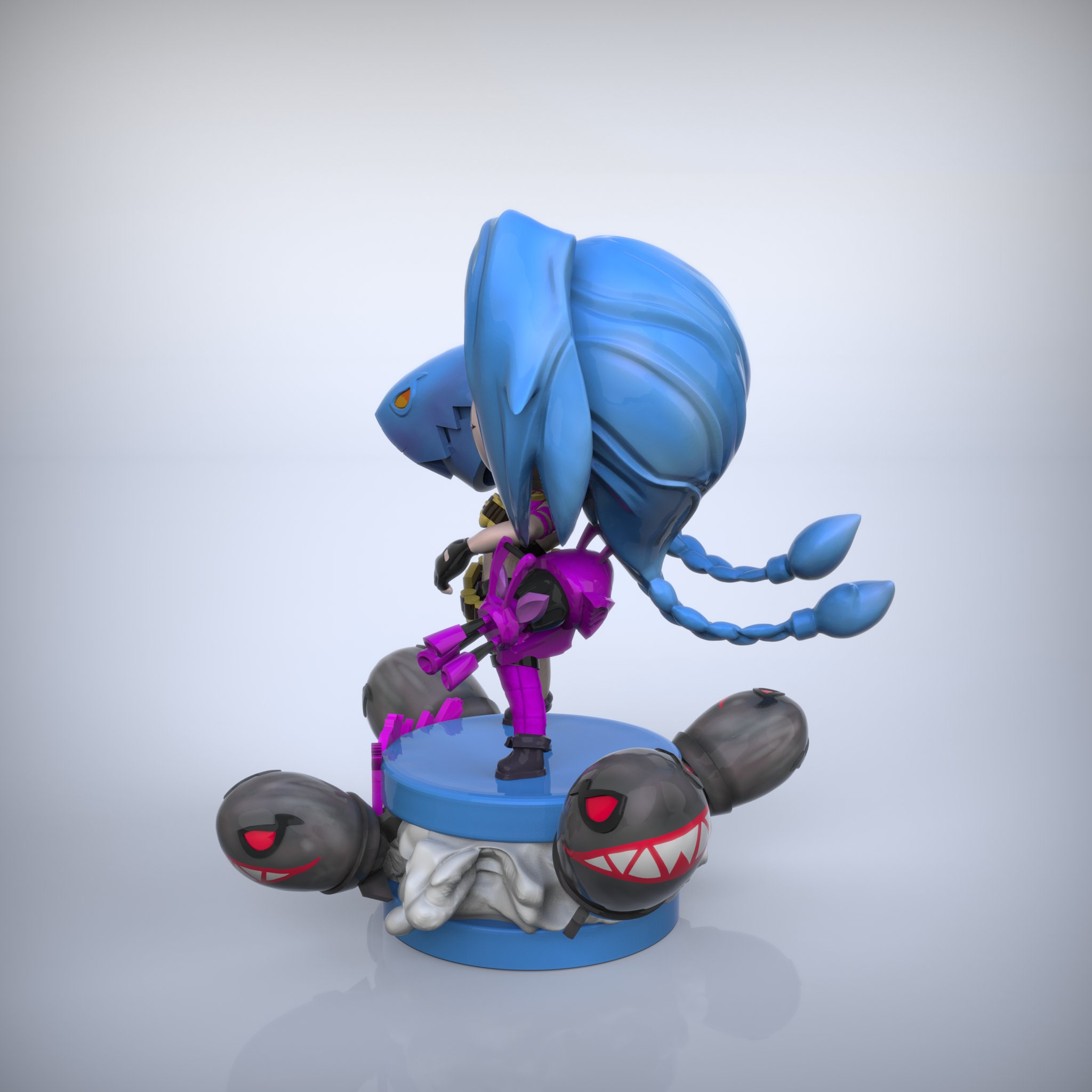 STL Jinx Chibi League of Legends 3D Model to Print 3D Printing Stl File ...