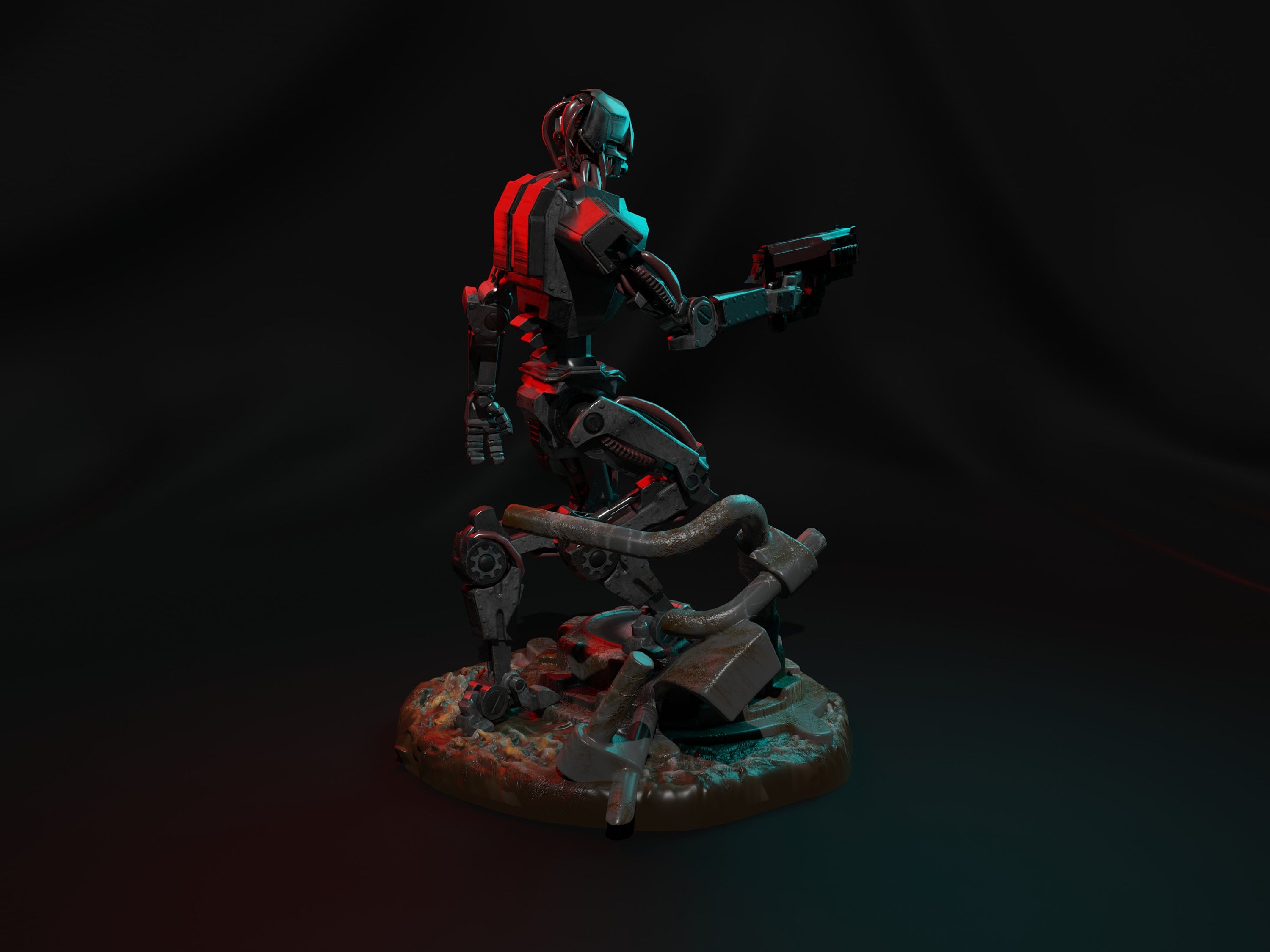 Helldivers 2 Statue Full 2 Heads Game Automaton 3D Printing Stl File - Etsy