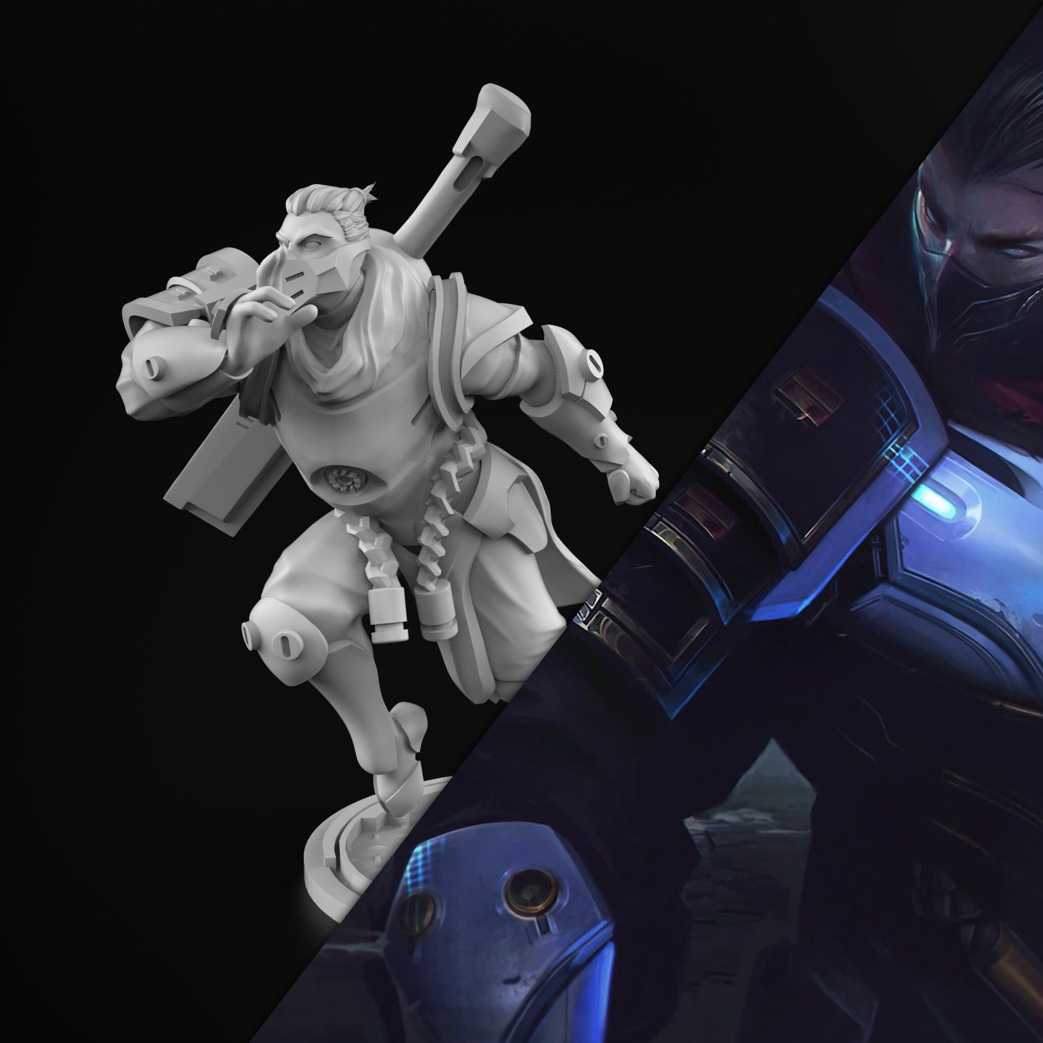 STL Shen Pulse Fire League of Legends 3D Model to Print 3D Printing Stl ...