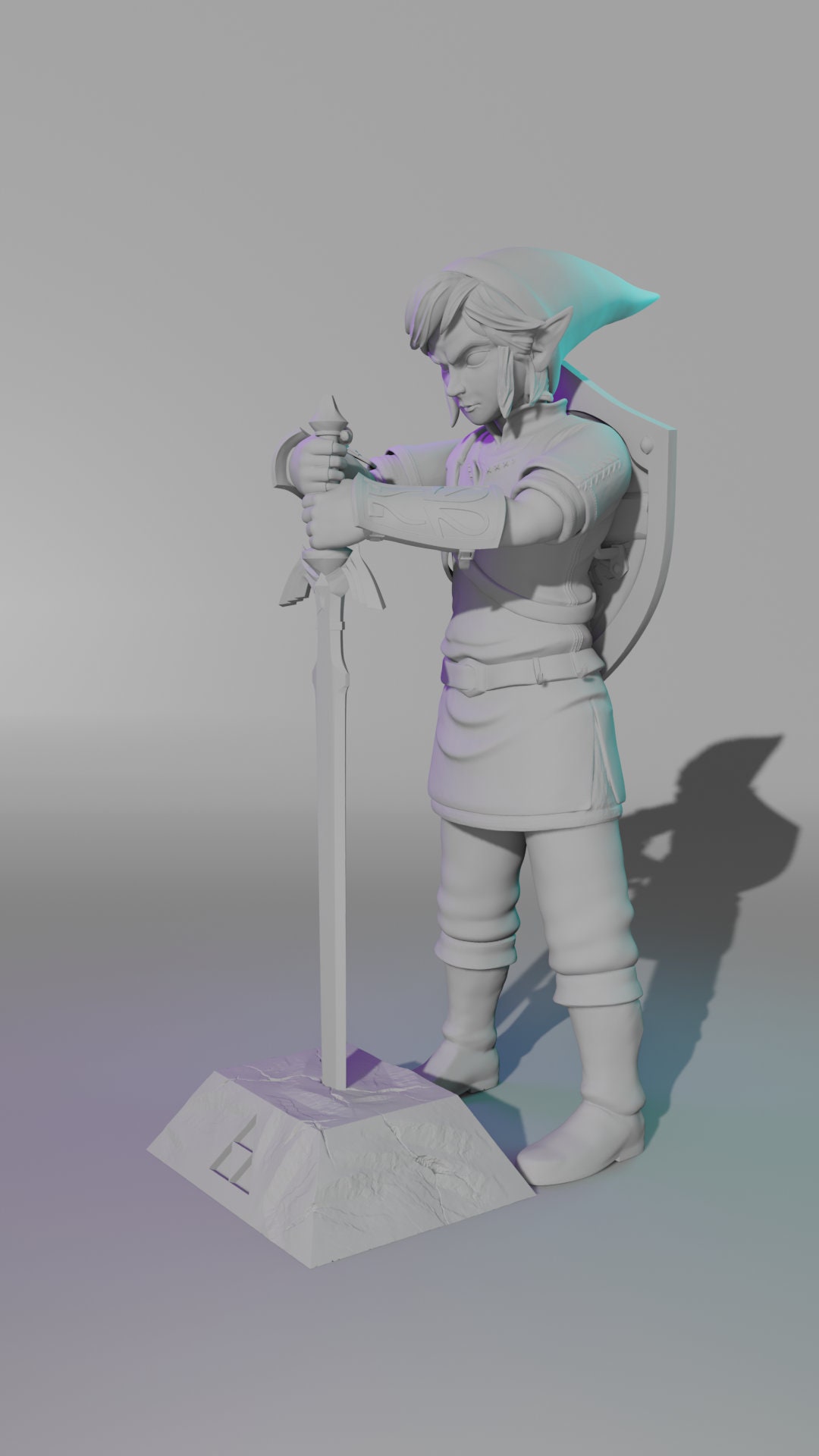 STL Legend of Zelda Link Base Sword 3D Print Model 3D Printing Stl File ...