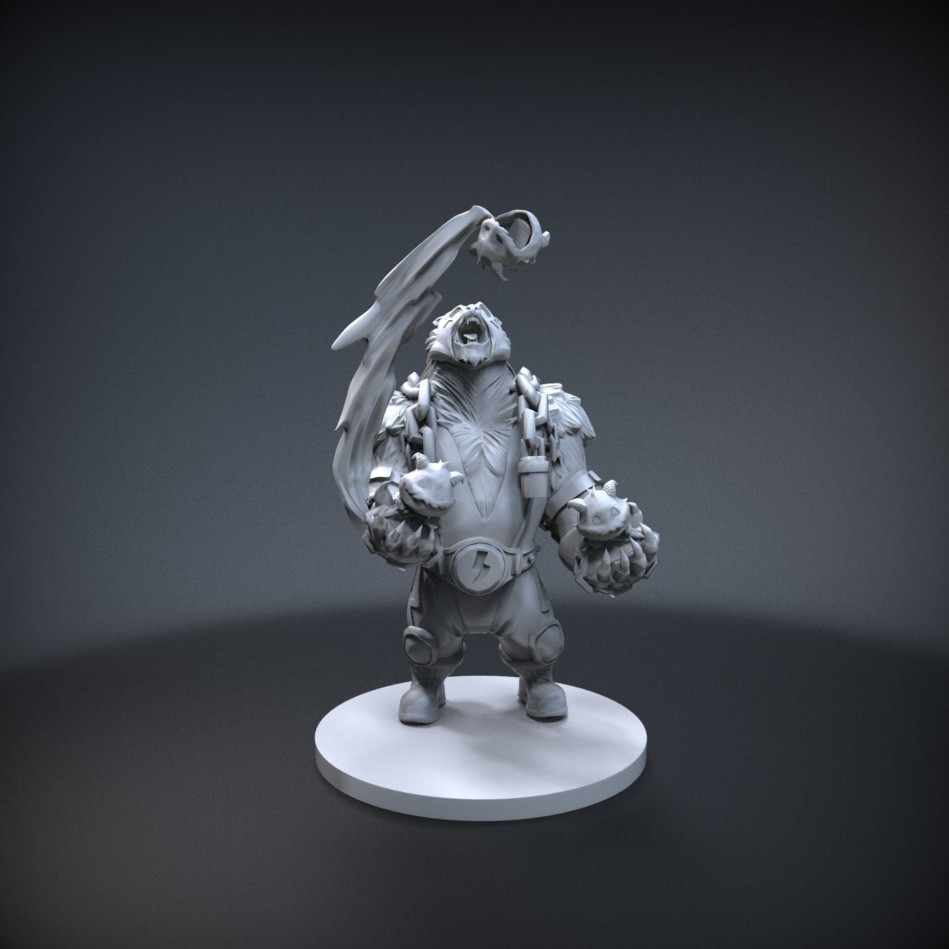 STL Volibear Lightning League of Legends 3d Print 3D Print Model 3D ...