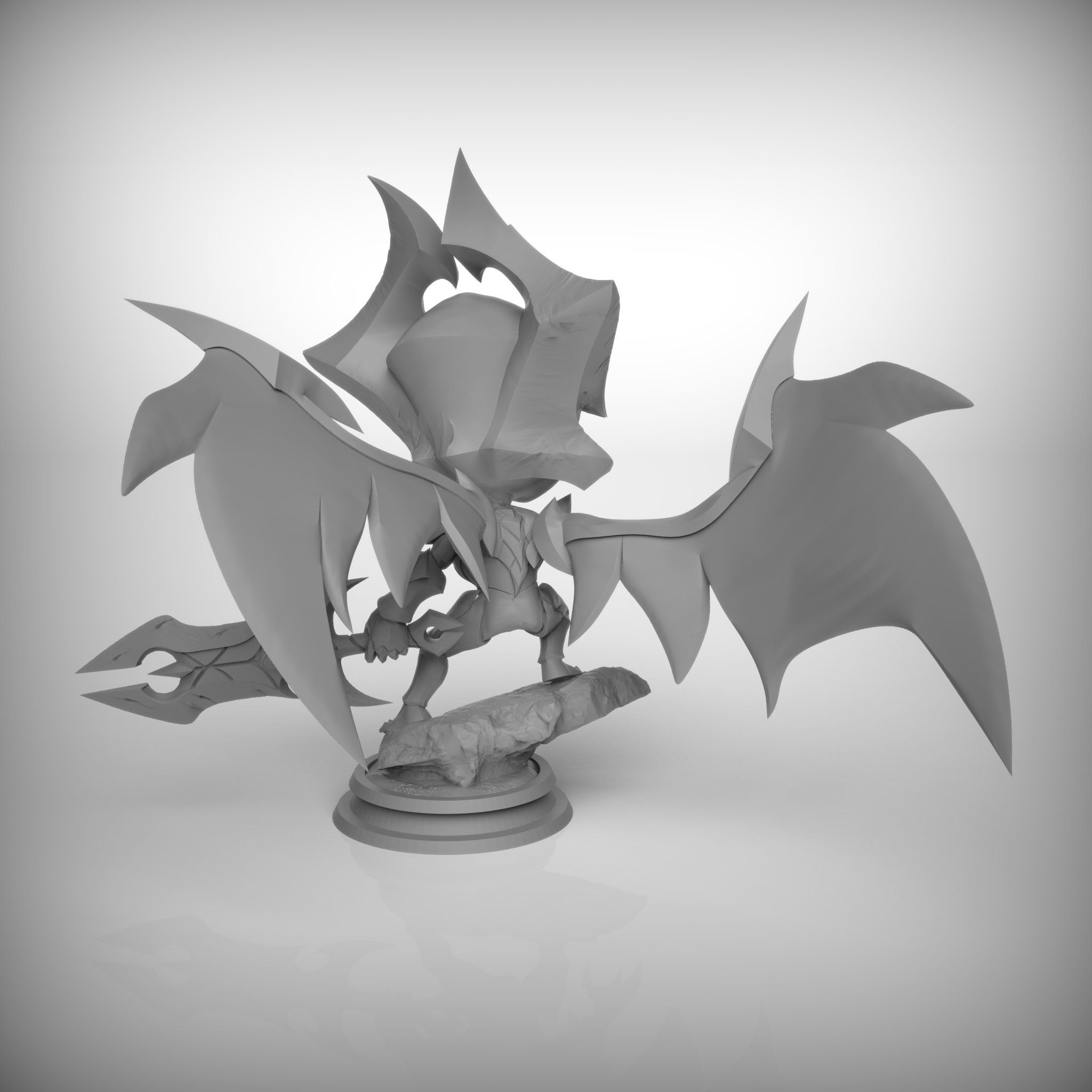 STL Aatrox Chibi Tft League of Legends 3D Printing Stl File - Etsy