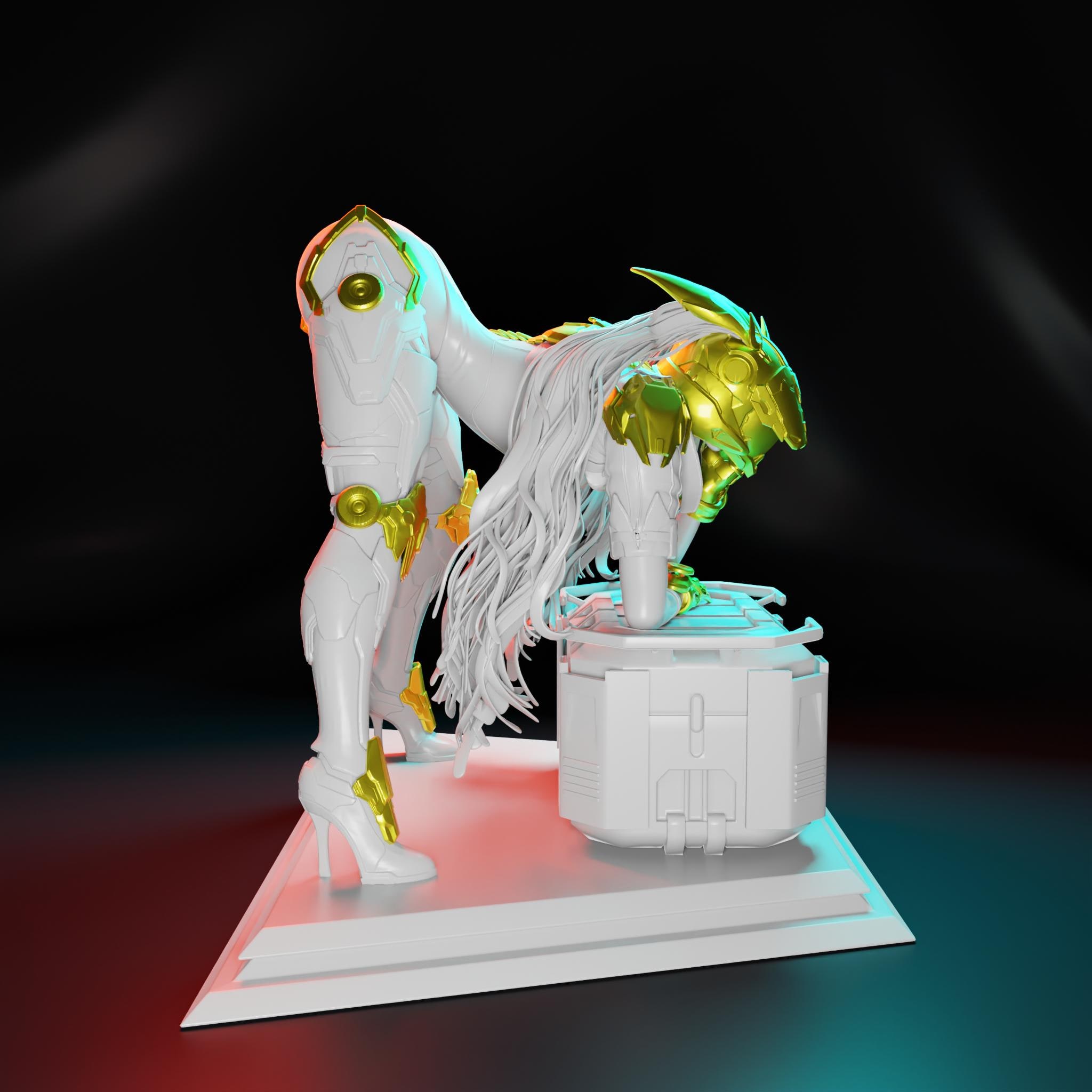 Bunny pose the first descendant 3D model Archivo Stl de impresión 3D ...