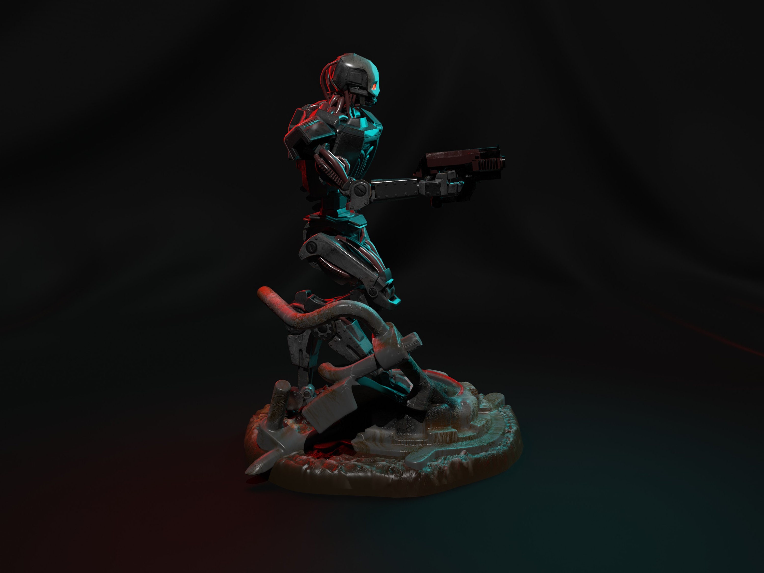 Helldivers 2 Statue Full 2 Heads Game Automaton 3D Printing Stl File - Etsy