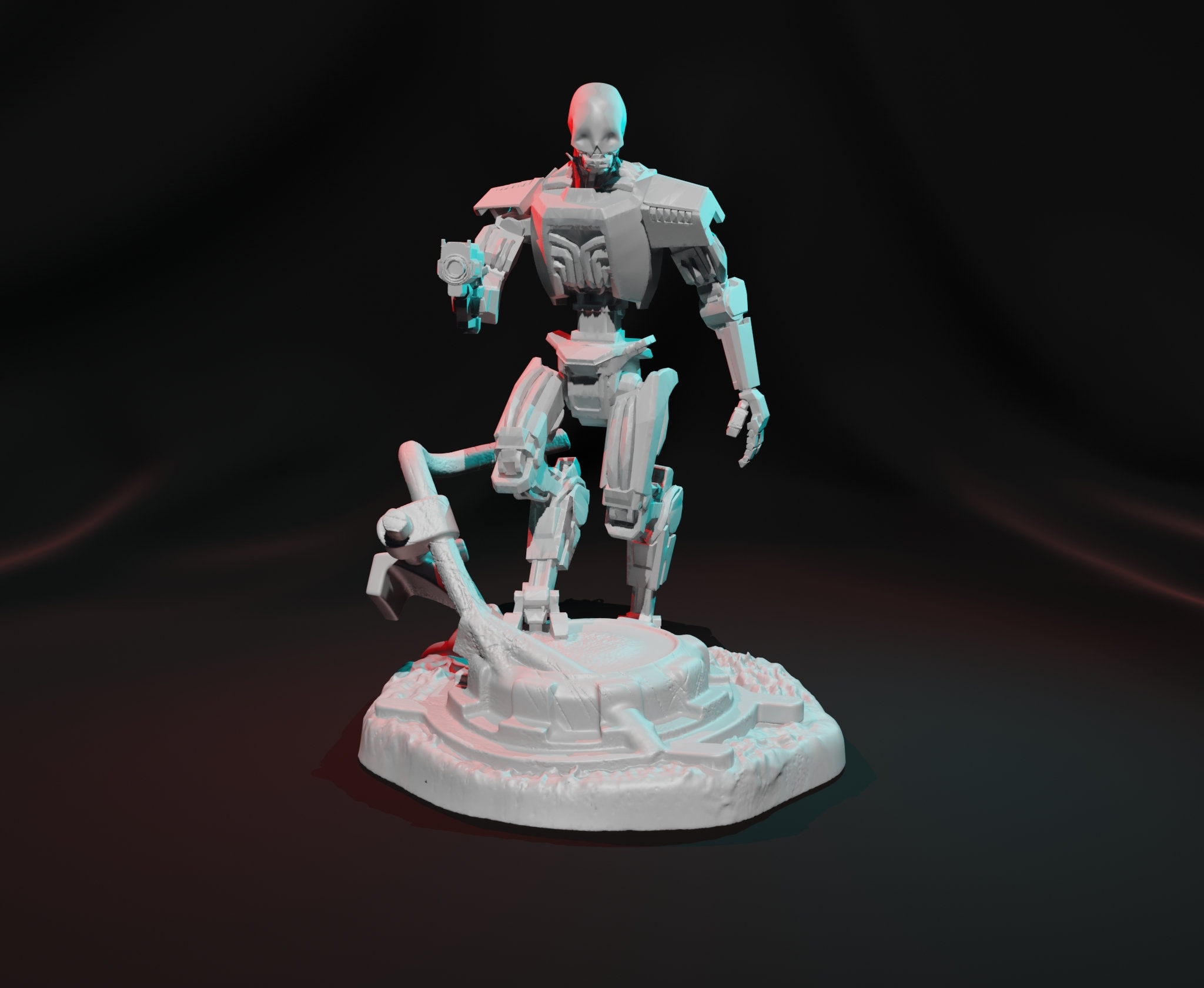 Helldivers 2 Statue Full 2 Heads Game Automaton 3D Printing Stl File - Etsy