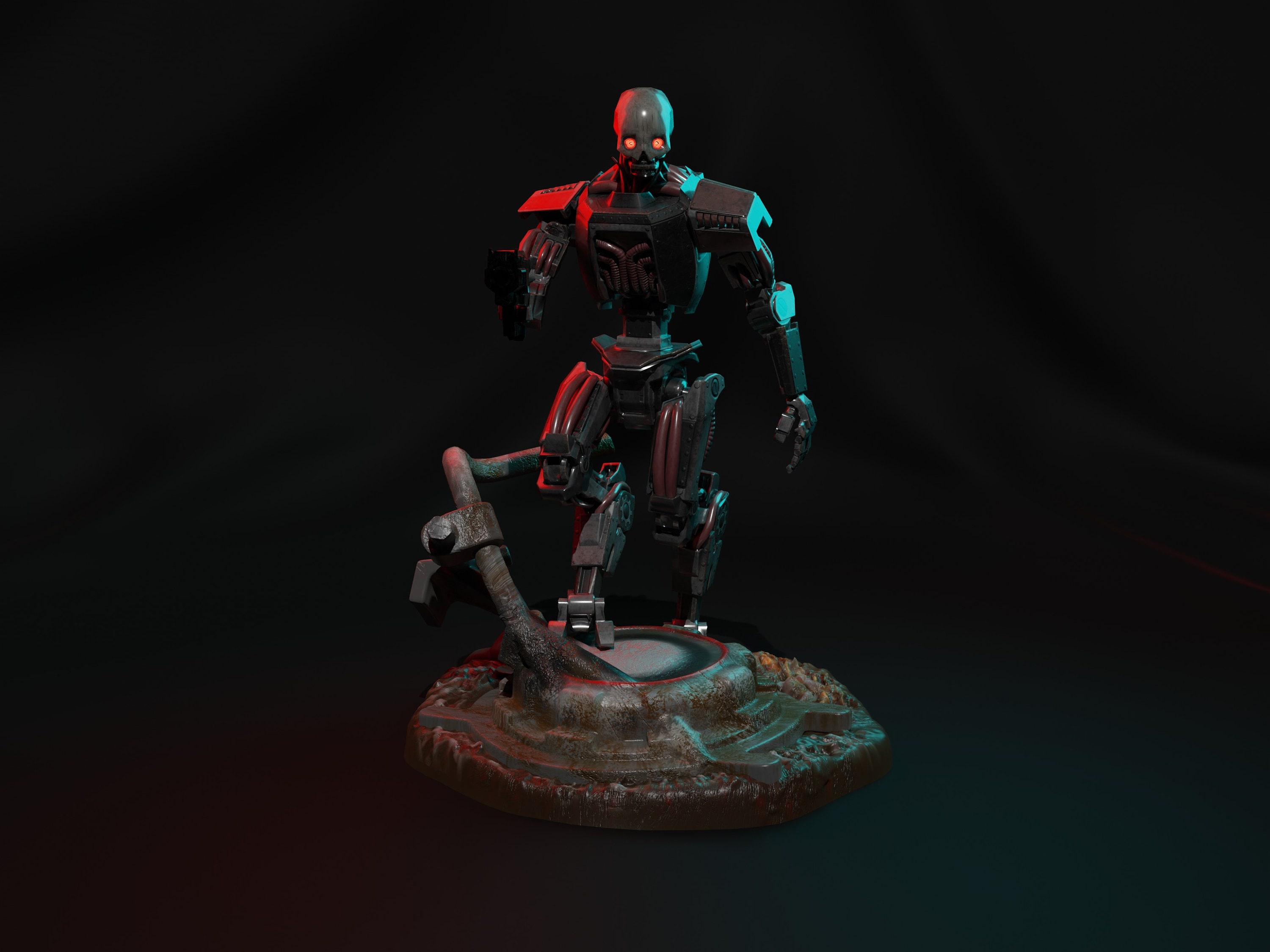 Helldivers 2 Statue Full 2 Heads Game Automaton 3D Printing Stl File - Etsy