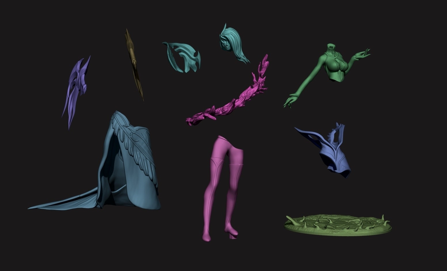 STL Coven Morgana League of Legends 3D Model 3D Printing Stl File - Etsy