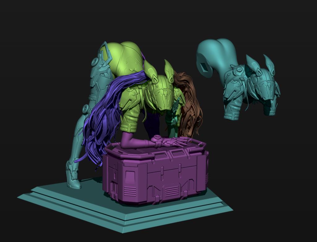 Bunny pose the first descendant 3D model Archivo Stl de impresión 3D ...