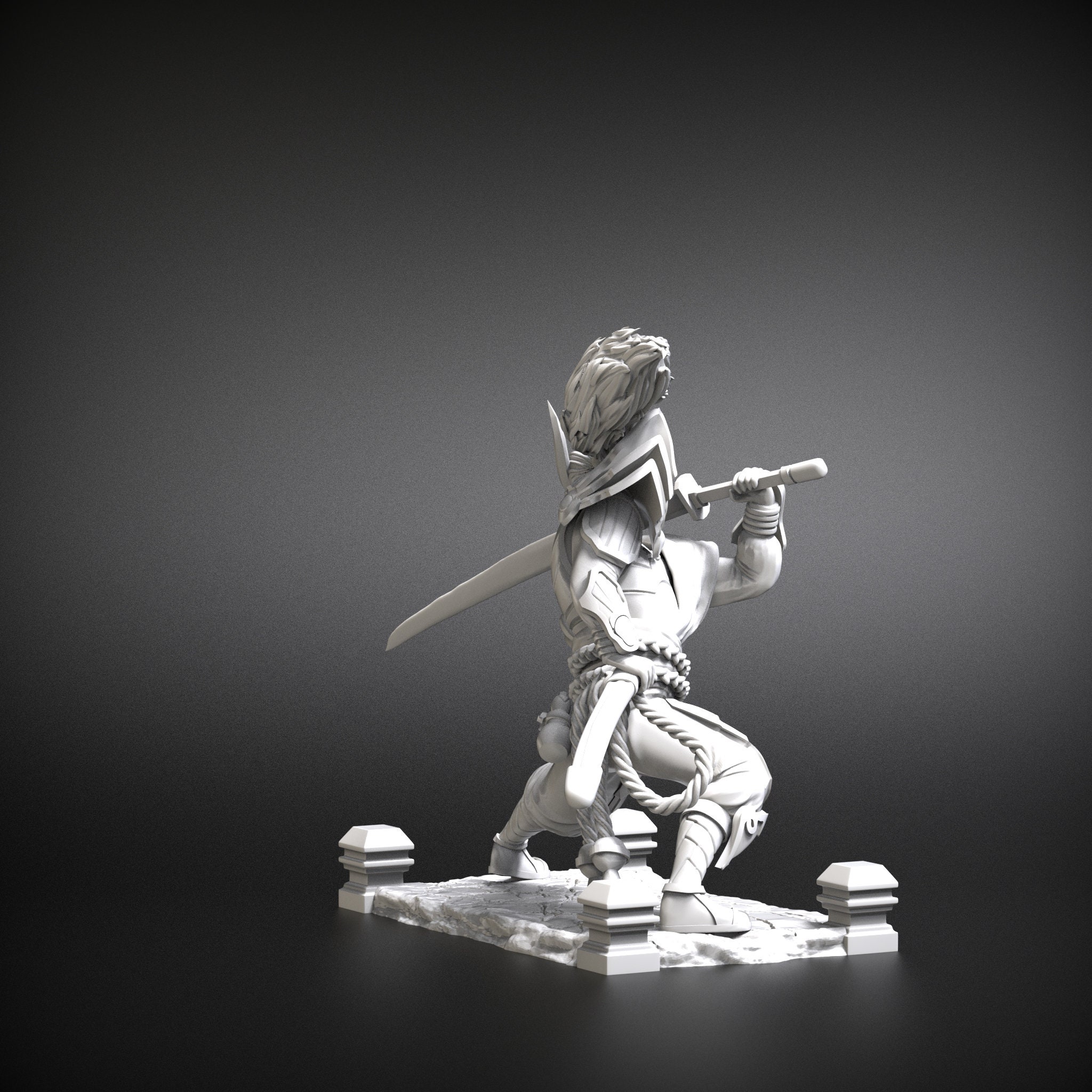 STL Yasuo Blood Moon 3D Print Model League of Legends 3D Print Model 3D ...