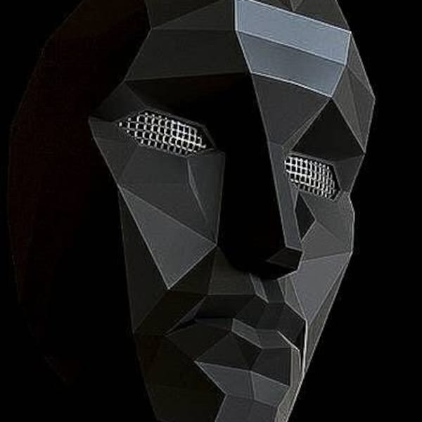 Low Poly Mask - Etsy