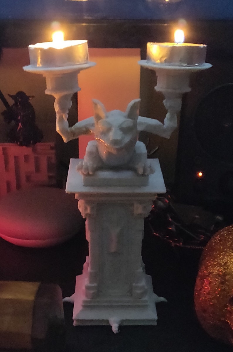 Gargoyle Candle Holder Mansion - Etsy