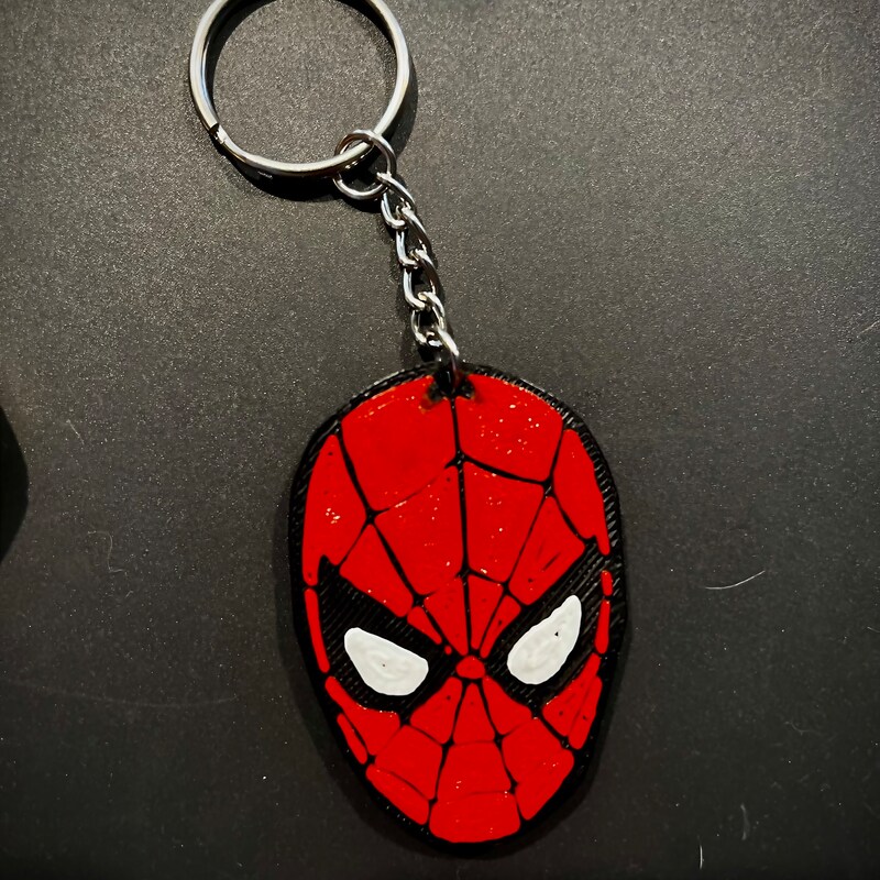 Spider Man Keychain - Etsy