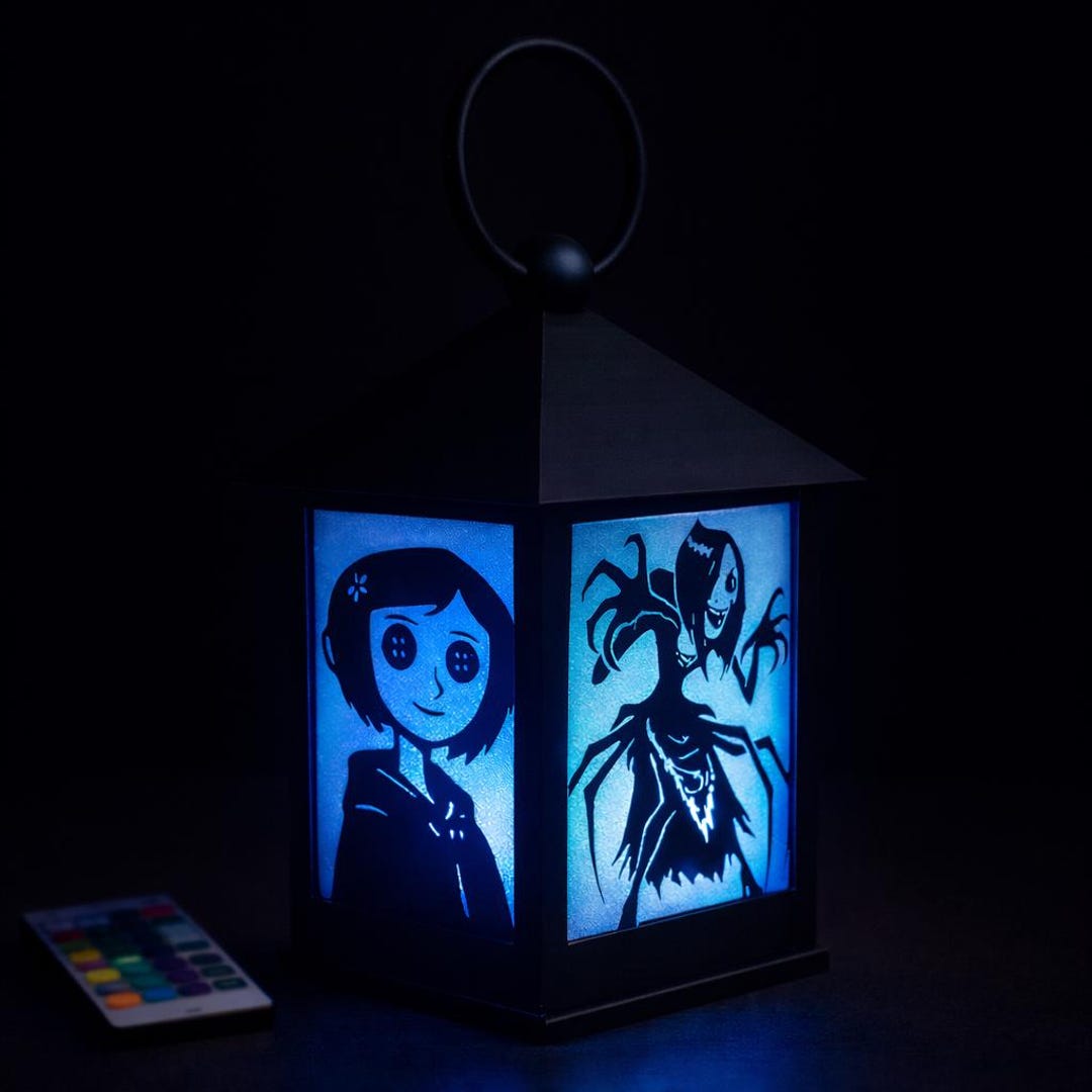 Coraline Inspired LED Lantern – RGB Color Changing Horror Decor ...