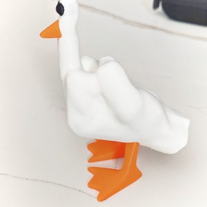 The Duck You | 3D Printed Duck Figurine | Meme Ornament | Middle Finger ...