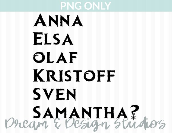 Samantha PNG Digital Download Silhouette Cricut | Etsy