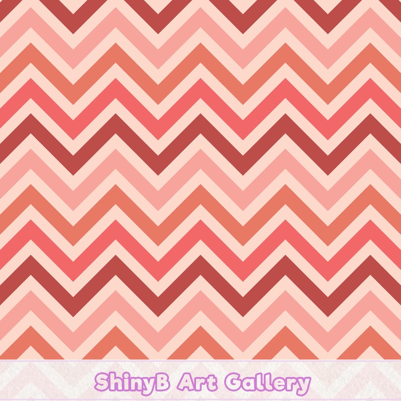 Red Lined Pattern, Zig Zag Pattern, Warm Color, Seamless Repeat Pattern ...